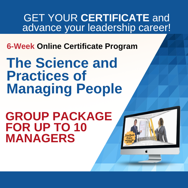 The Science and Practices of Managing People 6-Week Online Certificate
